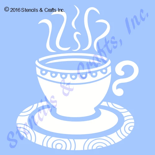 Coffee Cup Stencils Crafts