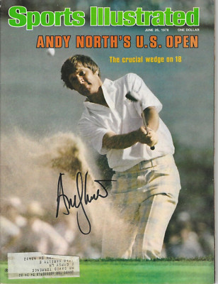 Signed ANDY NORTH GOLF US OPEN PGA SI Sports Illustrated 6/26/1978 w ...