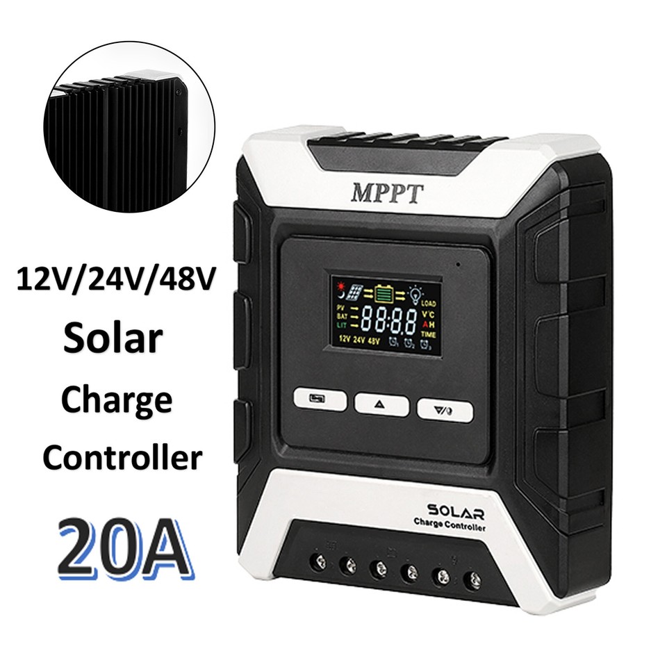 MPPT AUTO Dual USB Wind Solar Hybrid Charge Controller Charger 12V-60V ...