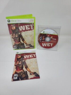 Wet (Microsoft Xbox 360, 2009) Bethesda Complete CIB w/ Manual Tested ...