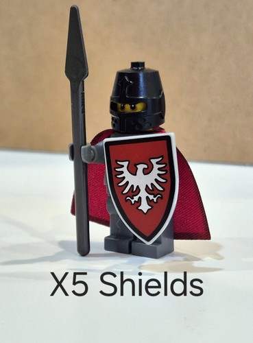 LEGO Red Falcon Knight Shields Custom Printed X5 | eBay UK