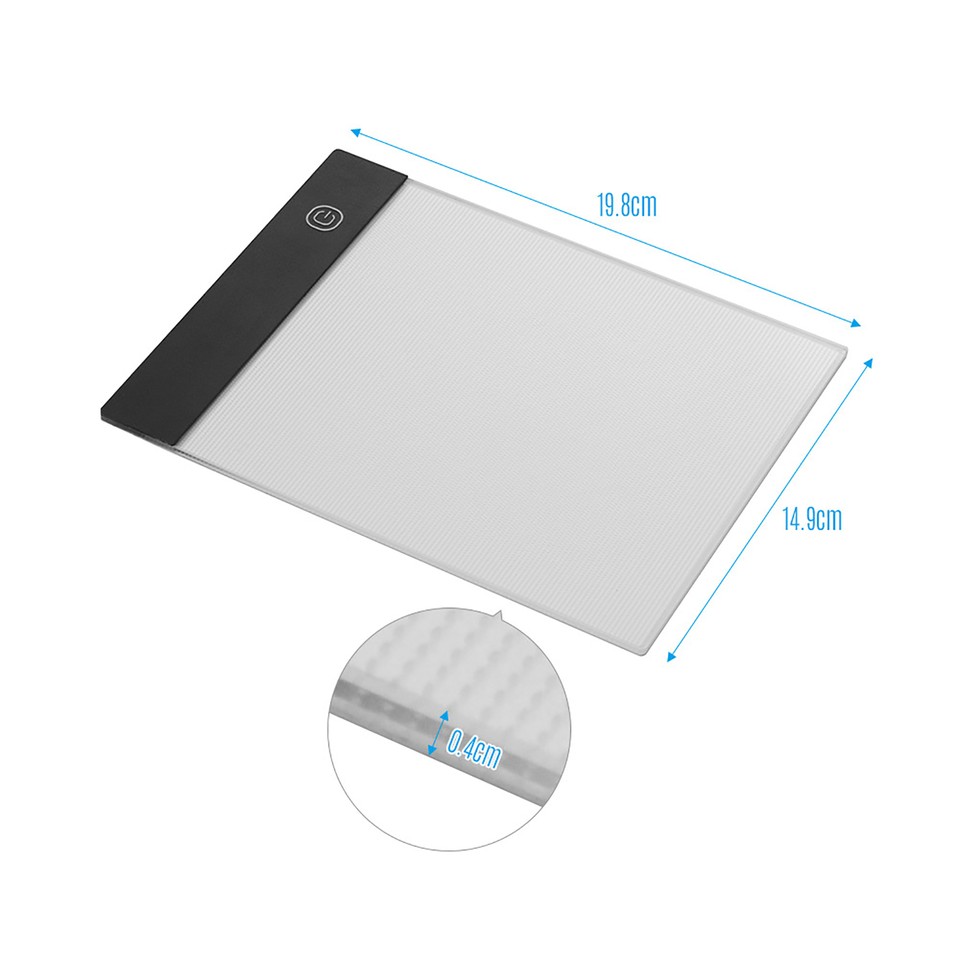 A5 LED Light Pad Slim Copyboard Tracing Drawing Digital Graphic Tablet ...
