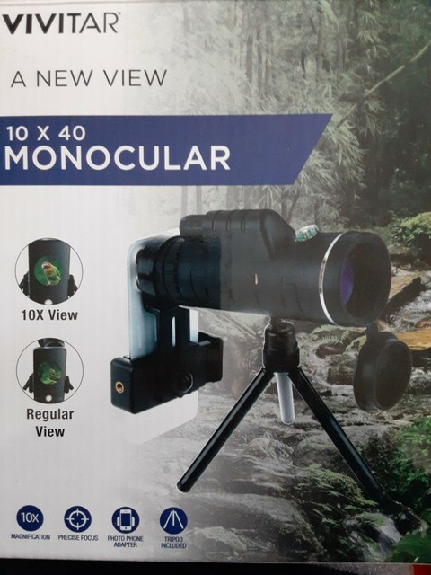 Vivitar 10x40 Monocular Telescope with phone adapter for sale online | eBay