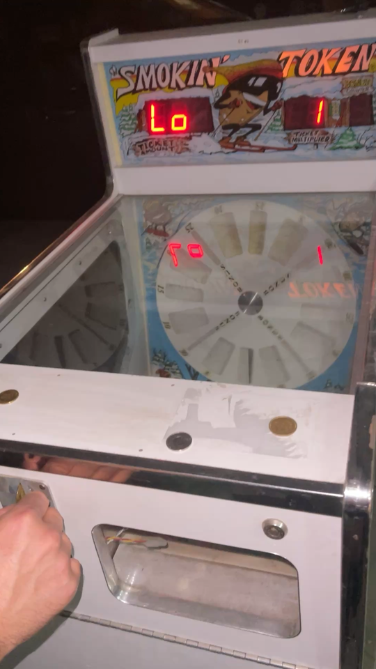 Seidel SMOKIN' TOKEN Ticket Redemption Arcade Game BONUS WHEEL | eBay