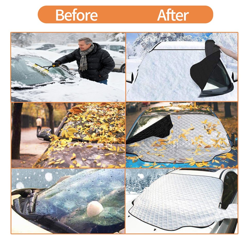 Car Windshield Cover Protector Winter Snow Ice Rain Dust Frost Guard ...