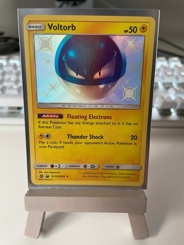 Voltorb SV13/SV94 - Pokemon Card - Hidden Fates - Shiny Ultra Rare ...