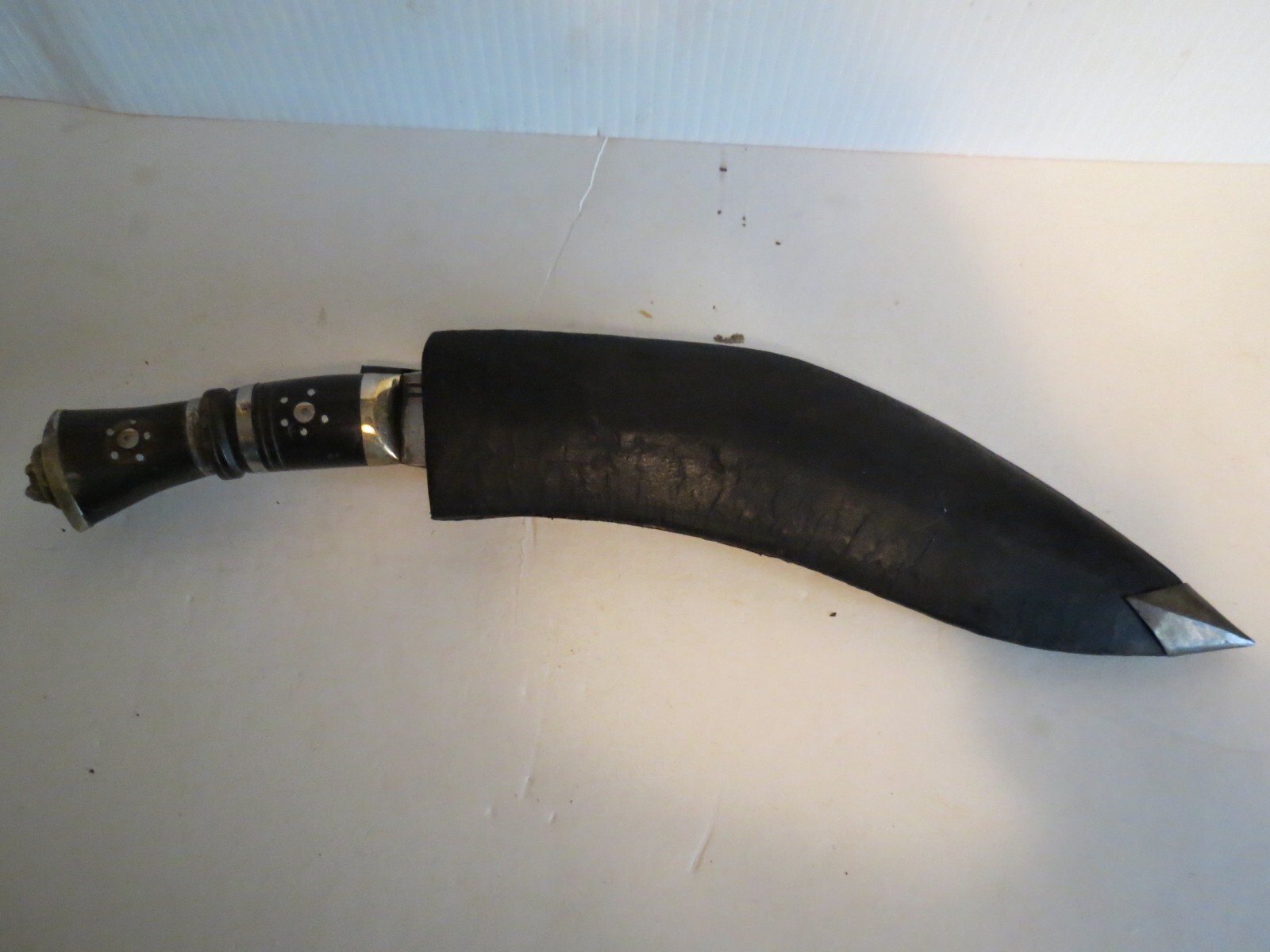 Vintage WW2 Nepal Indian Kukri Gurkha Fighting Knife W/ Scabbard - Very ...