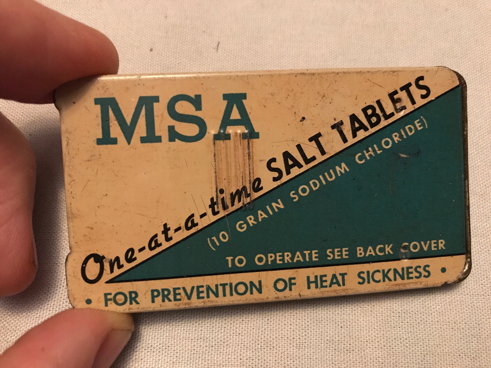 1930’s MSA Salt Tablets Vintage Mine Safety Tin, Pittsburgh, Pa. | eBay