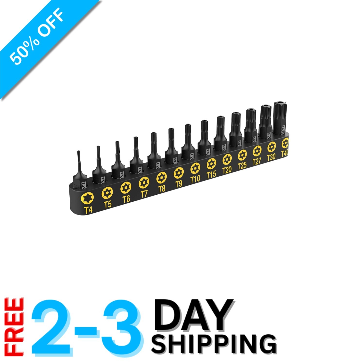 Durable Tamper Resistant Torx Bit Set | S2 Alloy Steel | 1/4" & Sizes ...