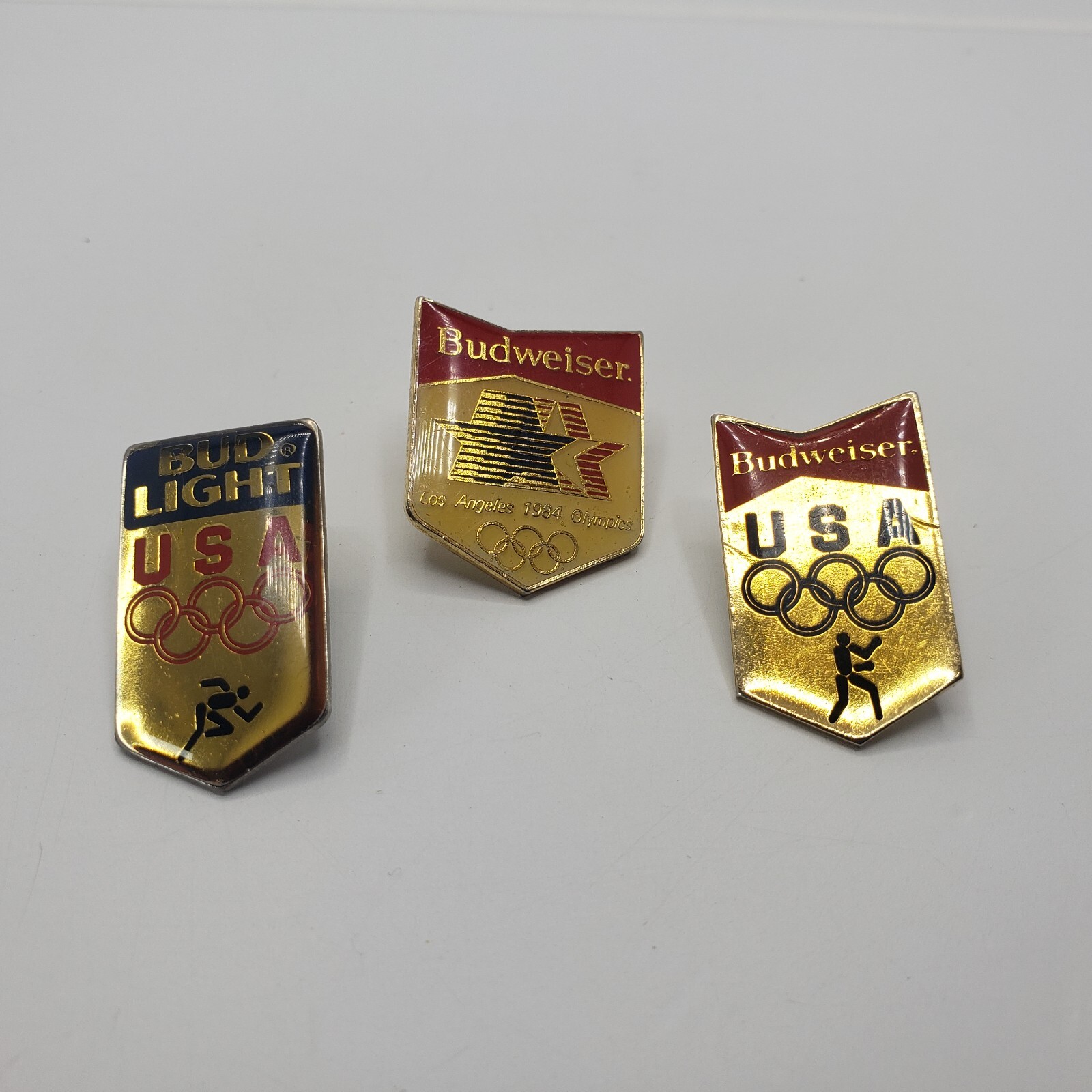 Vintage 1984 Olympics Budweiser Lapel Pins Lot Of 3 | eBay