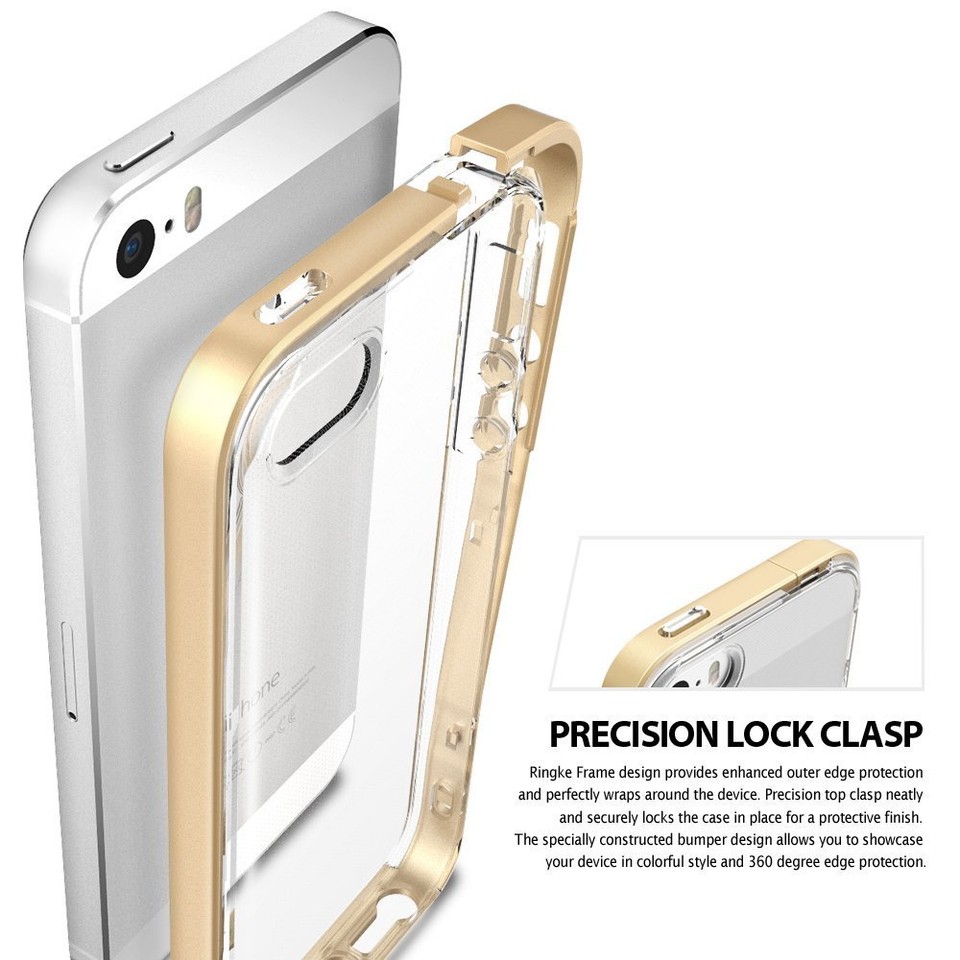 For iPhone SE 5S | Ringke [FRAME] Shockproof Dual Layer Bumper Case ...