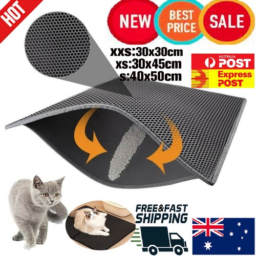 Cat Litter mat Large Kitty Litter Box Pet Trapping Sifting Mats ...