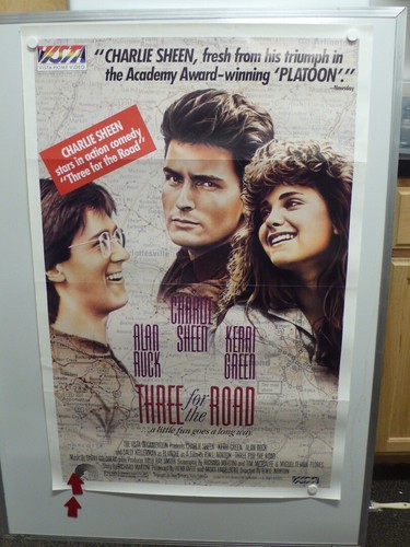 THREE FOR THE ROAD Charlie Sheen KERRI GREEN Alan Ruck HOME VIDEO ...