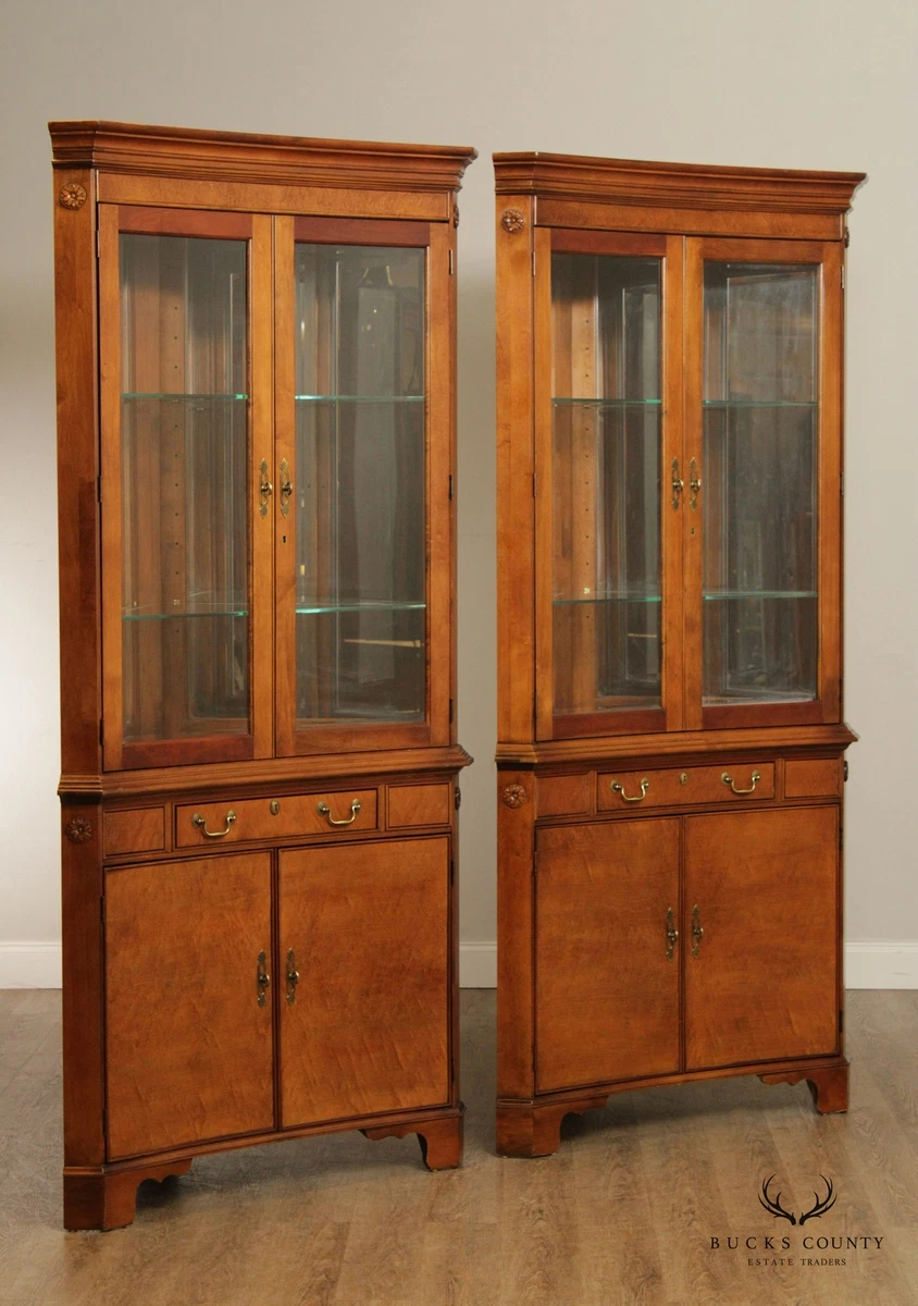 Cherry Curio Console Cabinet | Cabinets Matttroy