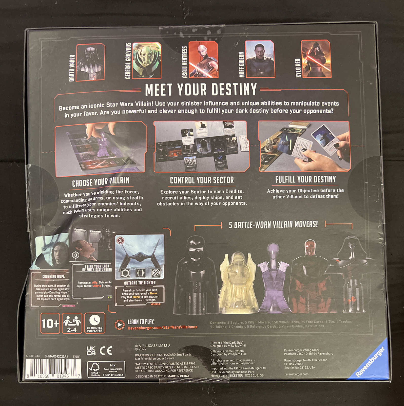 Ravensburger Villainous: Power of The Dark Side Board Game - 60001946 ...