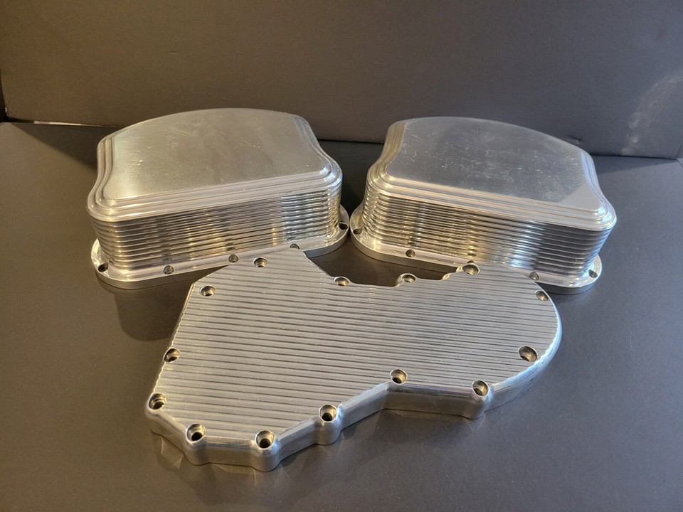 Harley Panhead Set T6061 Billet Aluminum Milled Top Cover W Cam Cover ...