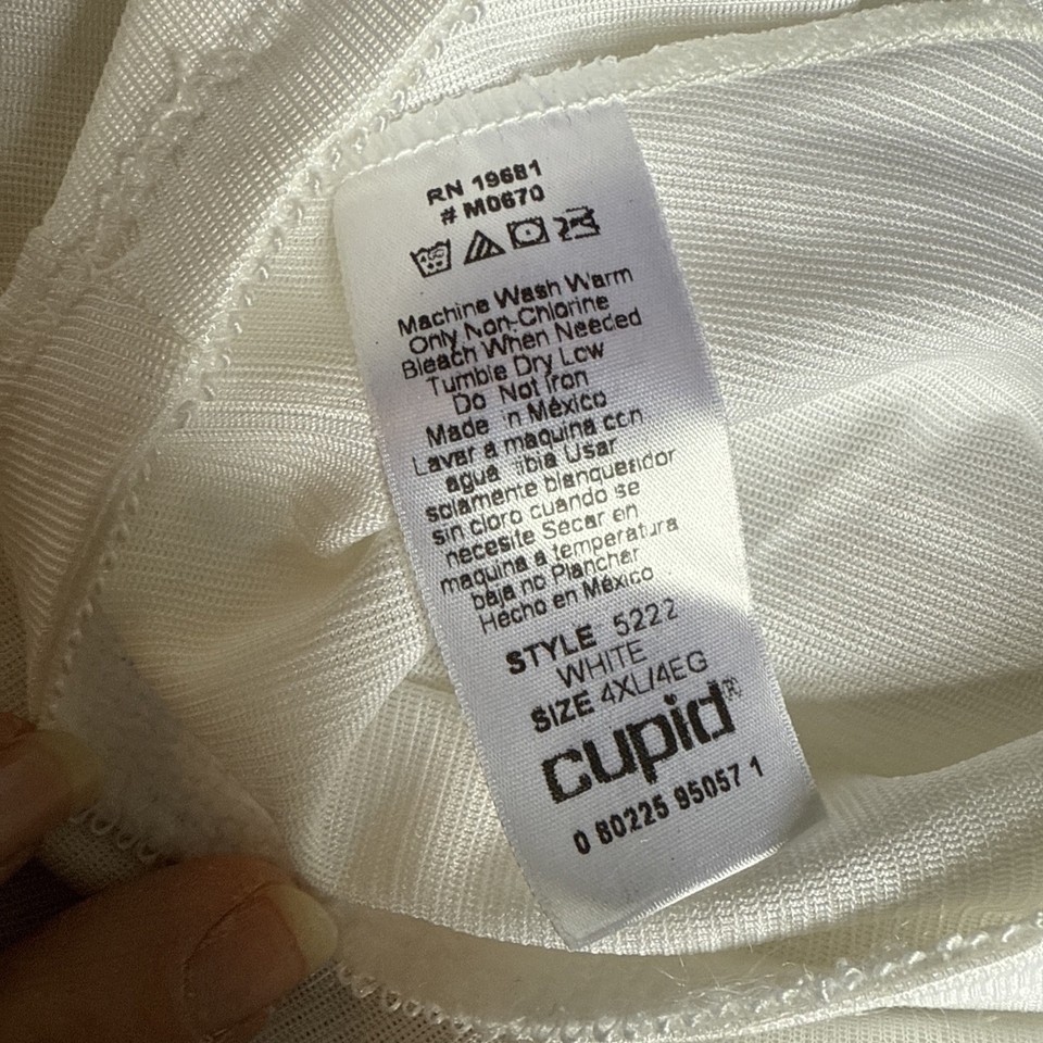 Cupid Extra Firm Control White Shapewear Brief Size 4xl NWT | eBay