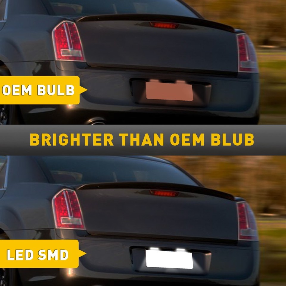 2/4805846AA 18SMD LED License Plate Lights For Chrysler 300 Sebrin ...