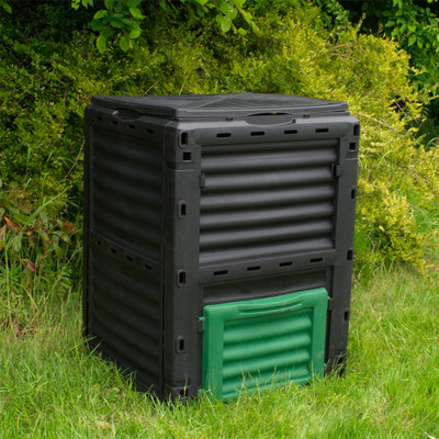 300L EXTRA LARGE GARDEN COMPOST BIN ORGANIC WASTE COMPOSTER STORAGE ...