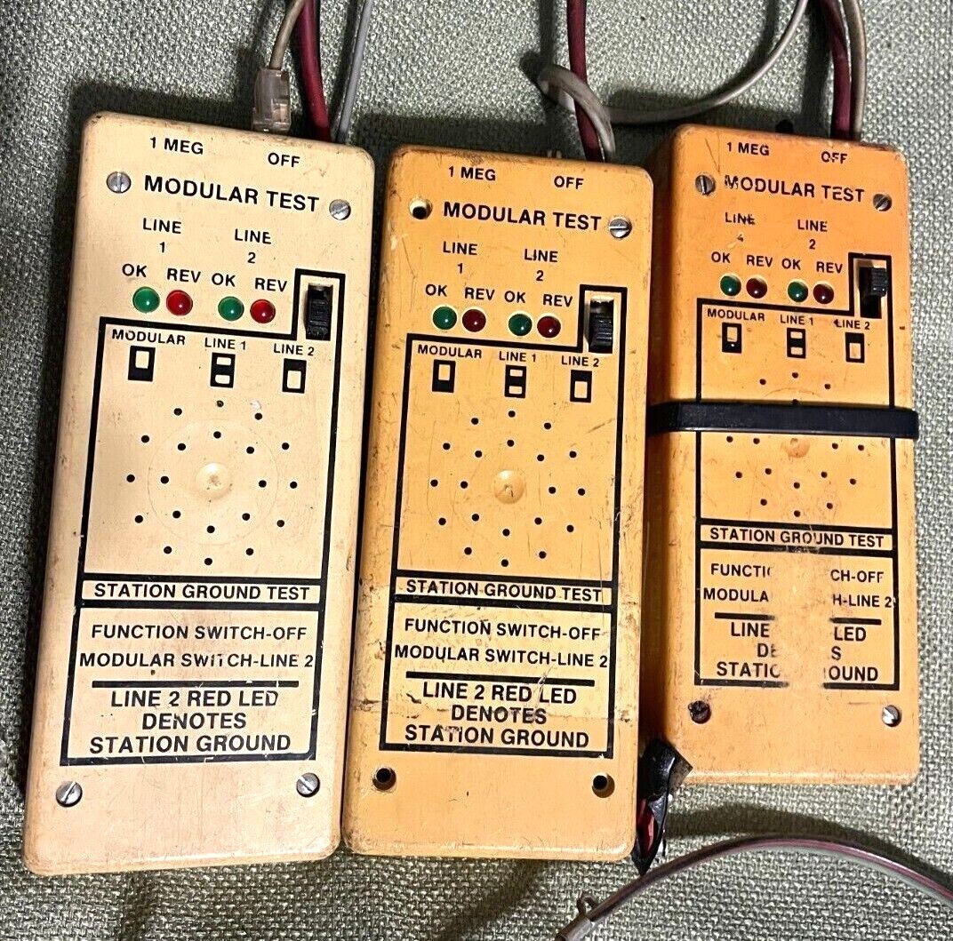 vintage HUGE LOT of TELEPHONE TESTING/REPAIR EQUIPMENT w/CASE 600 SL ...