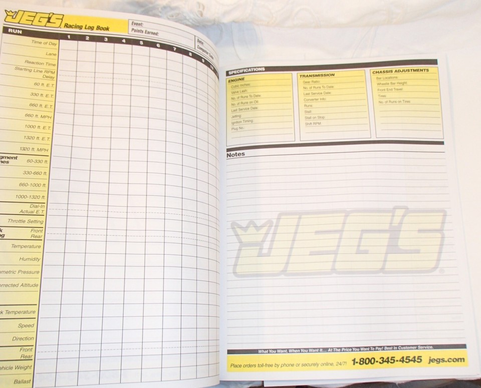 Vintage JEGS 2003 High Performance Auto Car Parts Unused Drag Racing ...