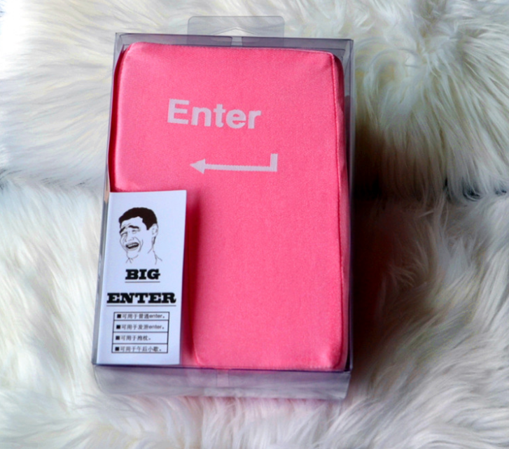 Big enter computer USB large enter key to vent your emotions nap pillow ...