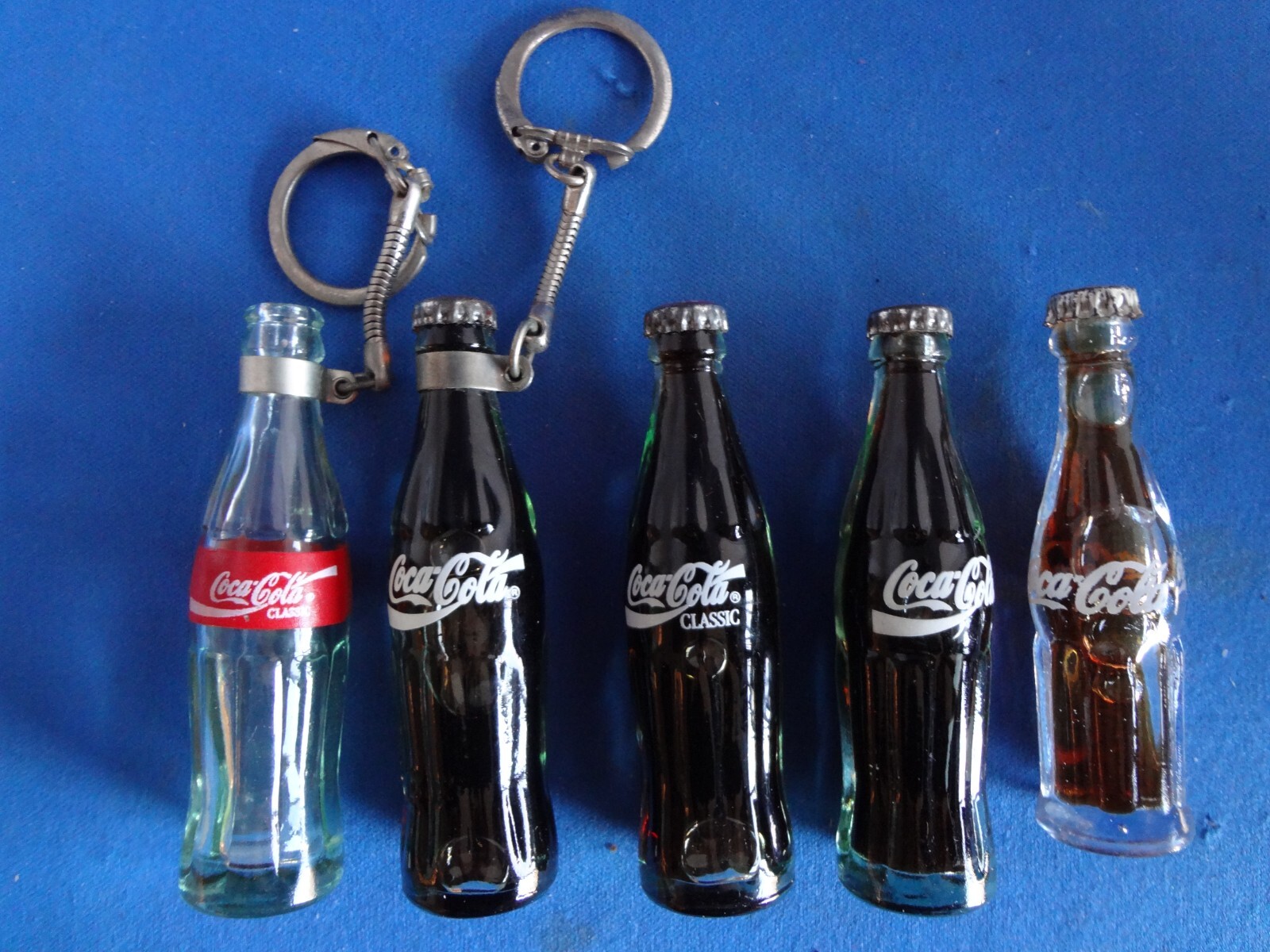 Lot of 5 Mini Coca Cola Bottles-All Different | eBay