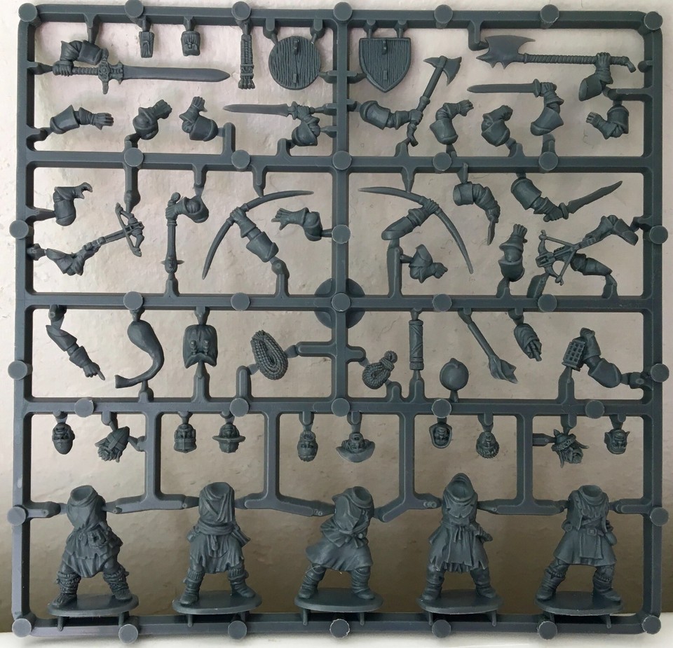 Frostgrave Soldiers 28mm New • 1 Sprue • 5 Miniatures • Osprey ...