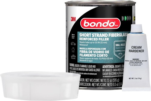 3M Bondo Short Strand Fiberglass Reinforced Filler 21 Oz (595.34 G) Wi ...