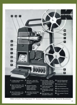 Keystone K-110 Projector - 1959 Original Magazine Ad | eBay