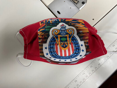 Las chivas De Guadalajara, Rectangular Fútbol Mexico Cotton Face Mask ...
