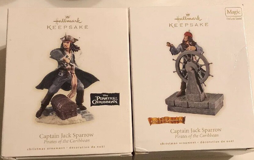 2007-2008 HALLMARK Keepsake Ornaments PIRATES OF THE CARIBBEAN Jack ...
