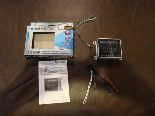 SOUNDSTREAM ST2.500D 500 WATT 2 CHANNEL AMPLIFIER COMPACT MOTORCYCLE ...