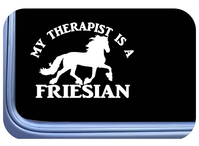 Friesian Horse Sticker Therapist OS 618 6" horse Decals draft horse | eBay