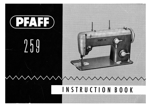 PFAFF 259 Instruction Manual Reprint: 51 Pages Coil Bound | eBay