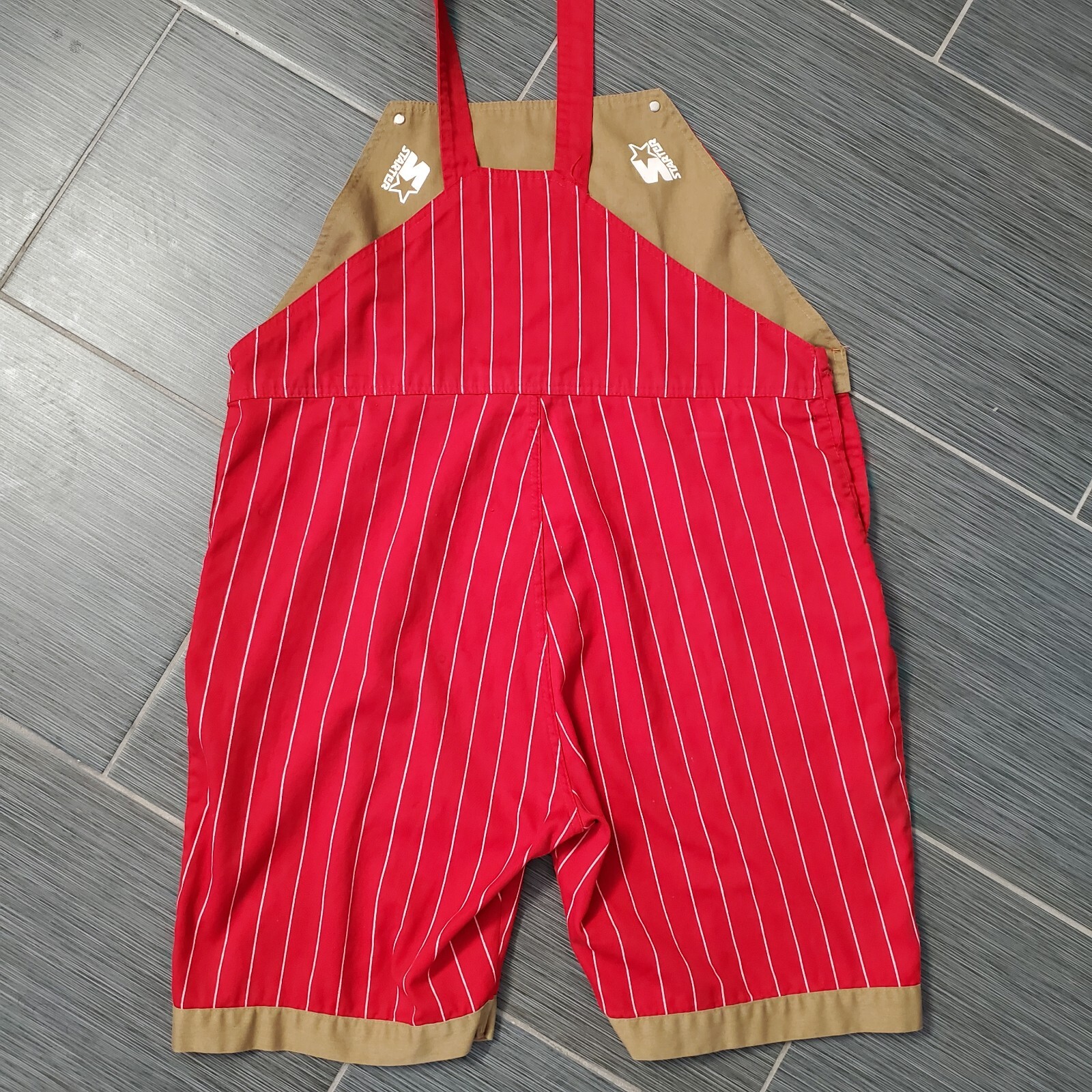 49ers vintage Pinstripe Starter Overalls | eBay