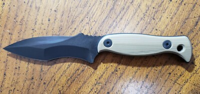 Half Face Blades HFB Extremis MK1 3.5" S35VN Blk Cerakote Blade Tan G10 ...