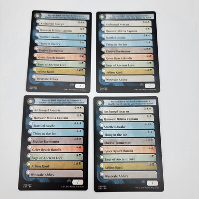 4 Checklist Card - Shadows over Innistrad (CH2) - NM/MP - Tokens ...