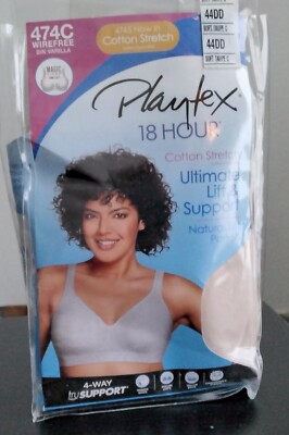 Playtex 18 Hour Ultimate Lift & Support Wirefree Bra 474C Soft Taupe ...