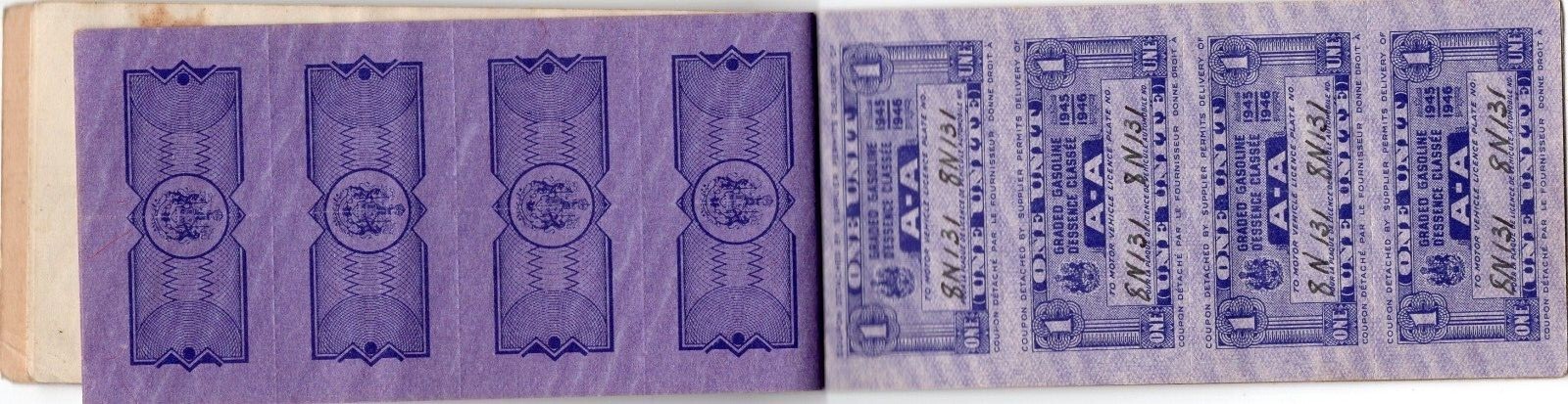 1945-1946 WWII Canada Gas Ration Book with Coupons | eBay