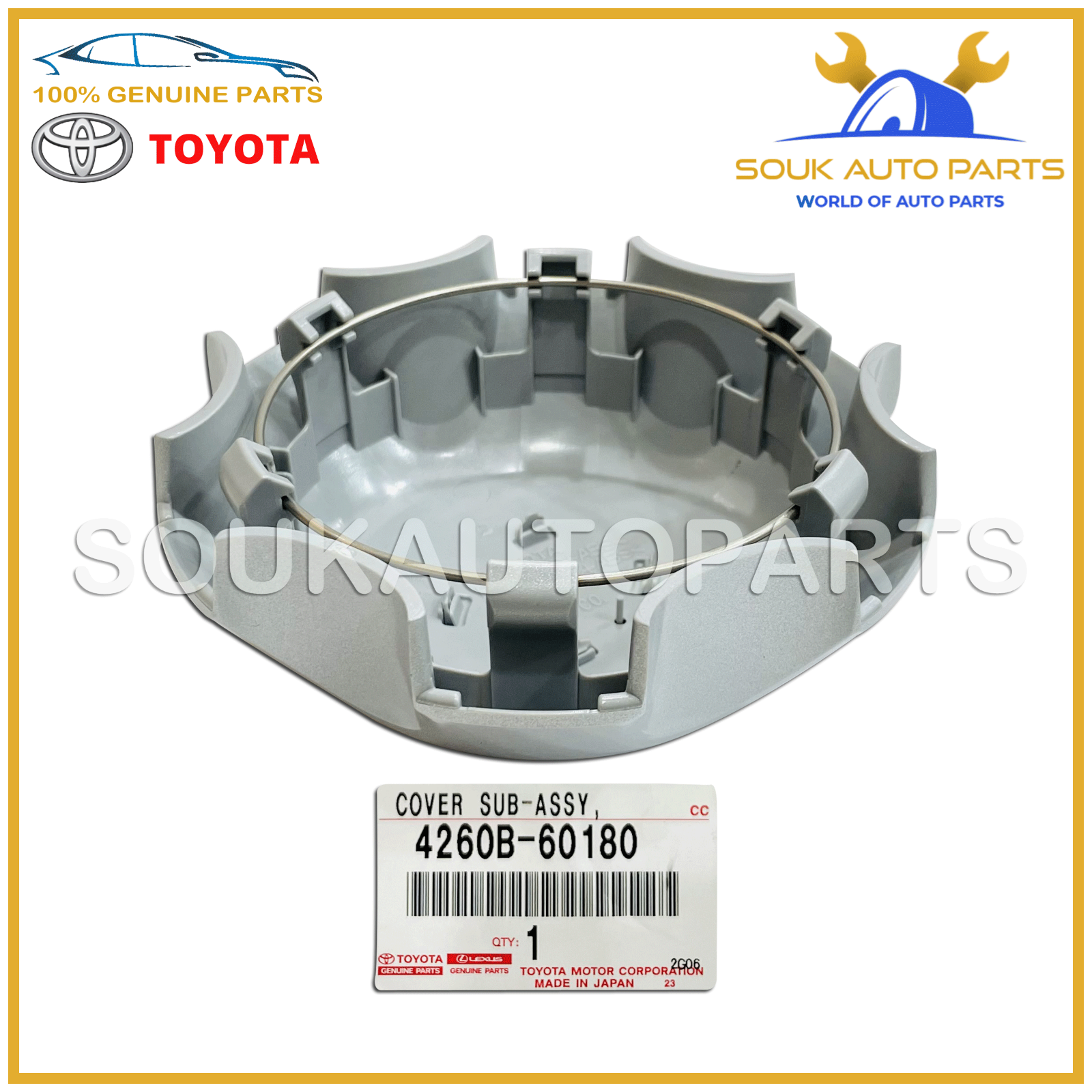 4260B-60180 Genuine Toyota ORNAMENT SUB-ASSY, WHEEL HUB 4260B60180 OEM ...