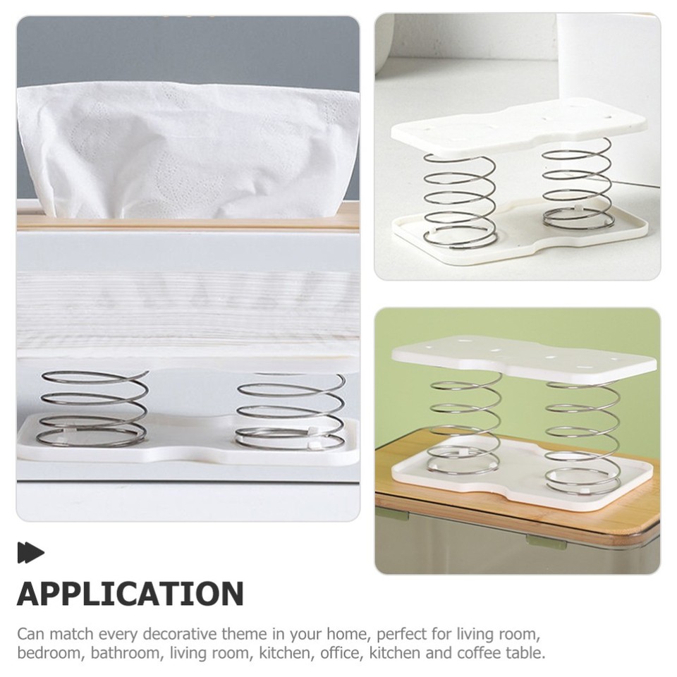 4 Pcs Tissue Box Spring Holder Office Tissues Dispenser Support for ...