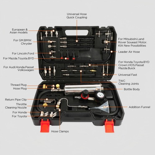 Fuel Injector Cleaner Kit Fuel System Cleaner, Non-dismantle Fuel ...