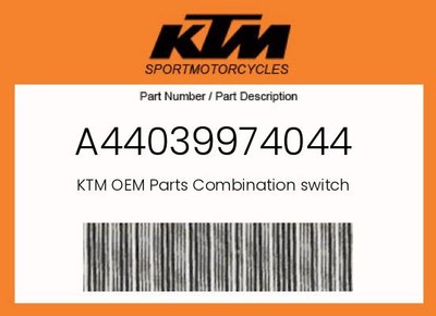 KTM Genuine Combination Switch - A44039974044 | eBay