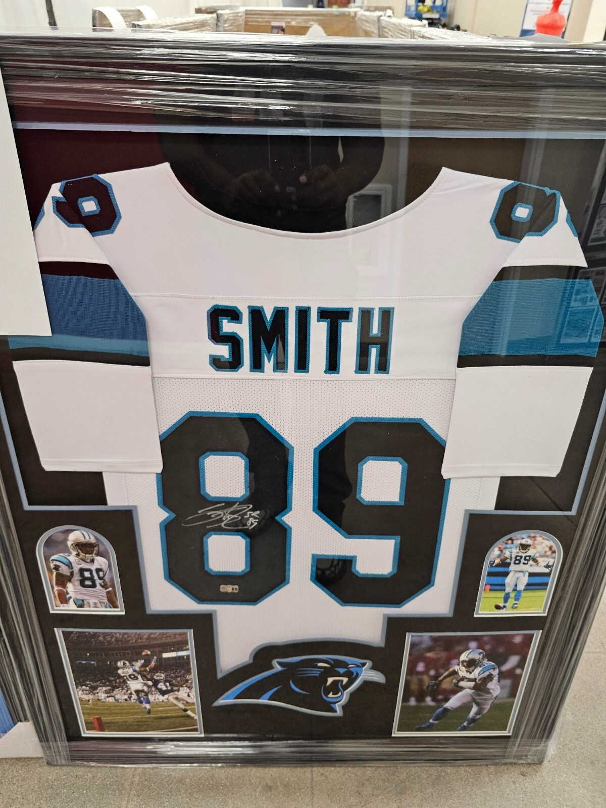 Framed Steve Smith Custom Signed Jersey with COA | eBay