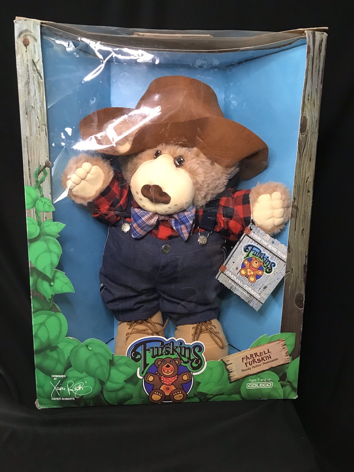 Vintage 1984 Furskins Farrell Furskin Xavier Roberts 24” Teddy Bear ...
