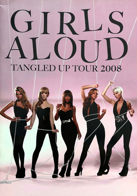 GIRLS ALOUD * TANGLED UP UK TOUR PROGRAMME * 2008 * HTF! * CHERYL ...