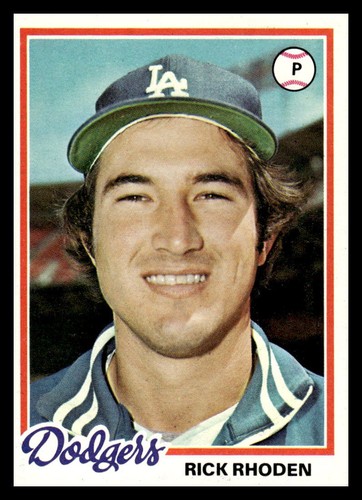 1978 Topps Rick Rhoden #605 Los Angeles Dodgers Baseball Card READ | eBay