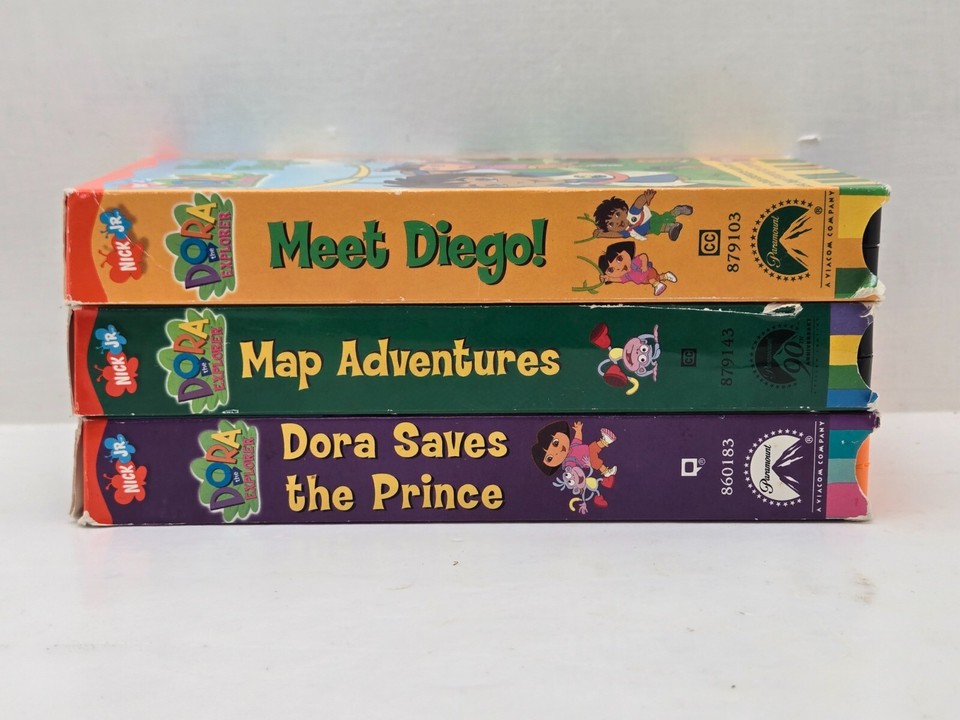 Dora the Explorer VHS Tape Nick Jr Map Adventures Meet Diego Dora Saves ...