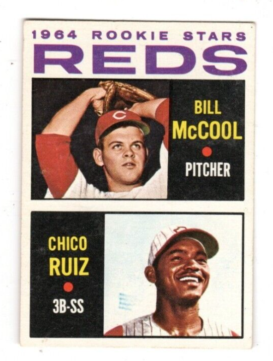 1964 Topps #356 Reds Rookies Bill McCool & Chico Ruiz, Ex - Mint ...